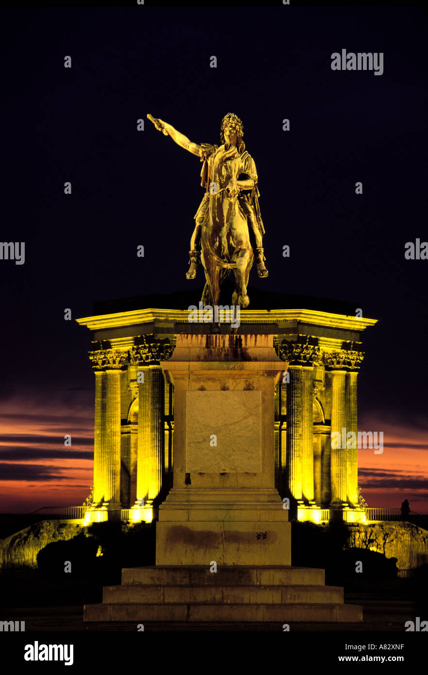 France, Herault, Montpellier, Peyrou garden statue Stock Photo - Alamy