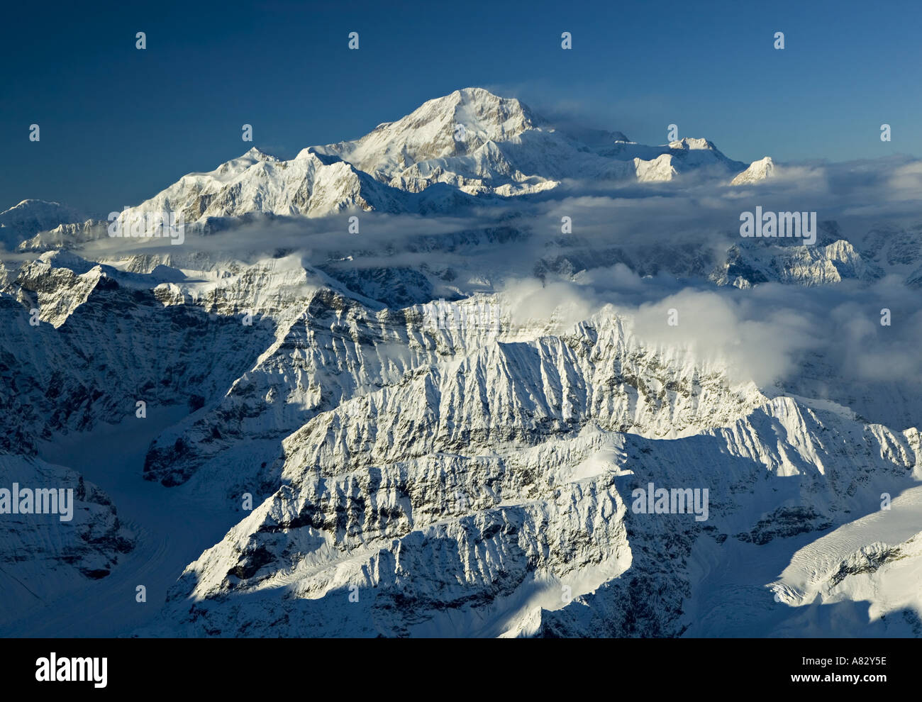 Aerial view of mt denali hi-res stock photography and images - Alamy