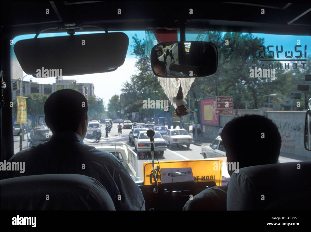 Iran Local Caption Iran Teheran City Street Traffic Stock Photo - Alamy