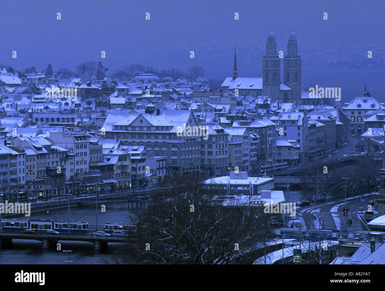 Switzerland zurich snow hi-res stock photography and images - Alamy