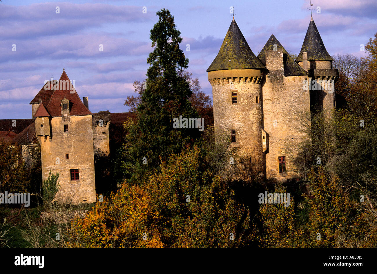 France, Lot, Montclera castle Stock Photo - Alamy