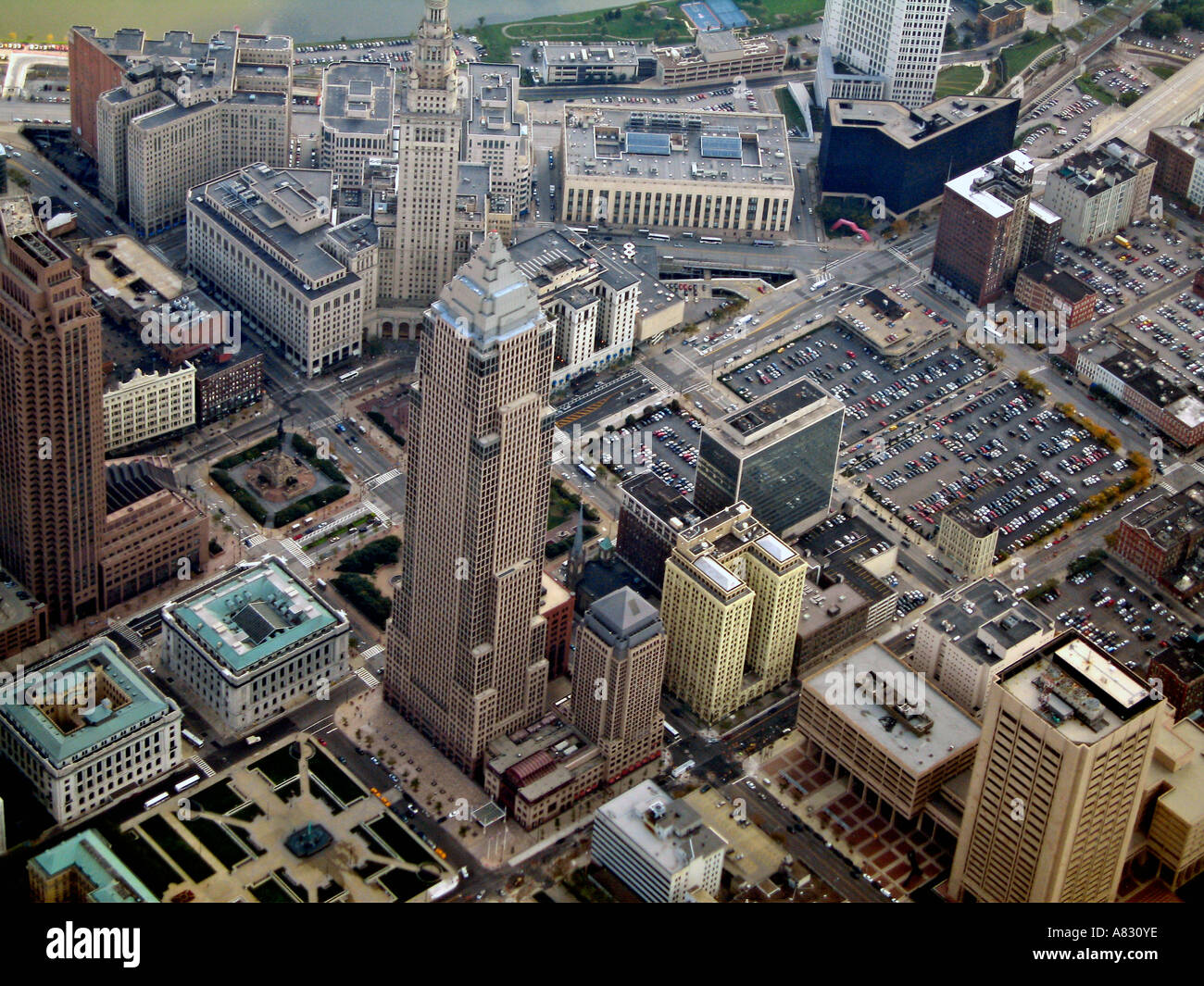 Aerial view of cleveland ohio hi-res stock photography and images - Alamy