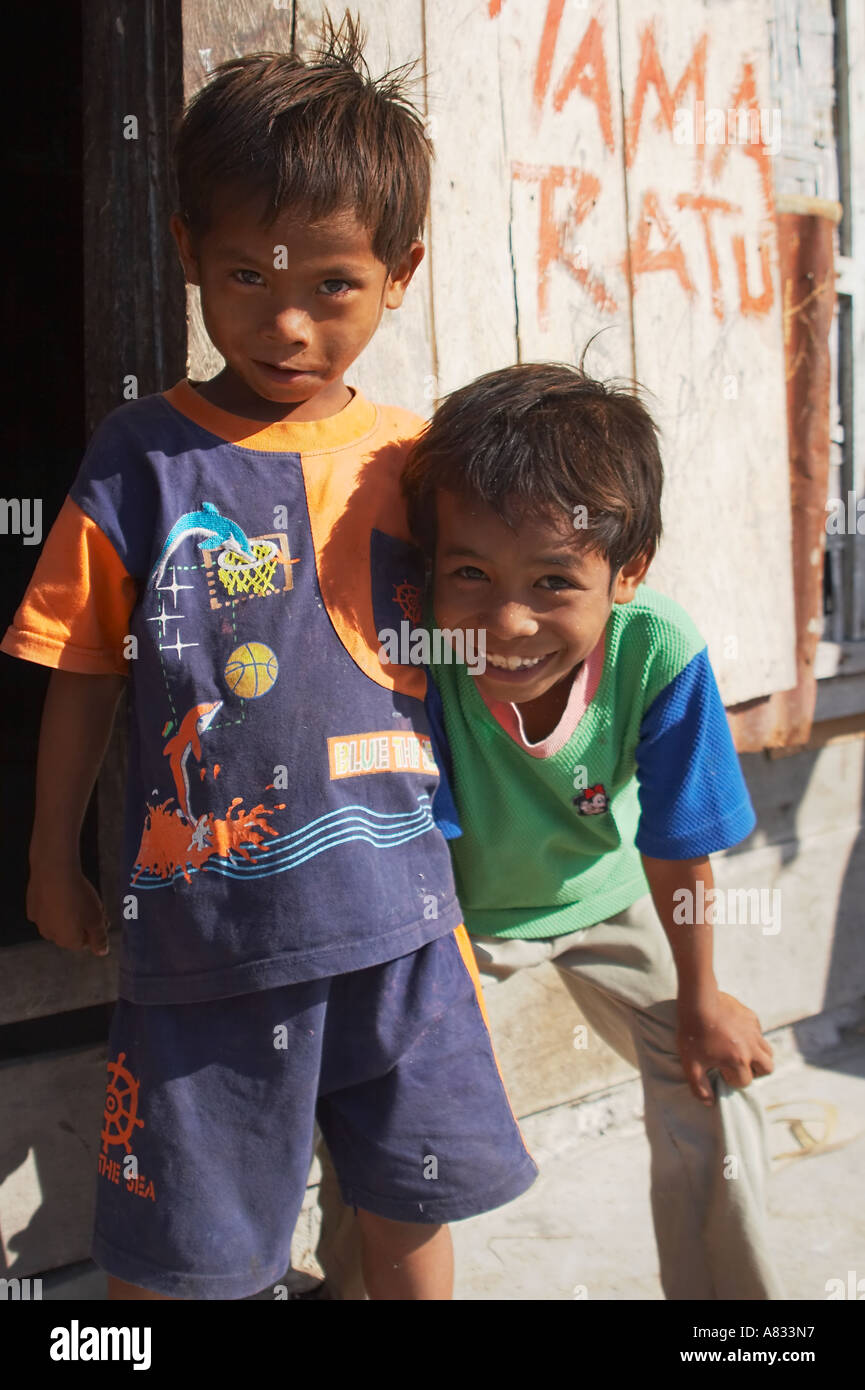 Local Boys Outside House Stock Photo - Alamy