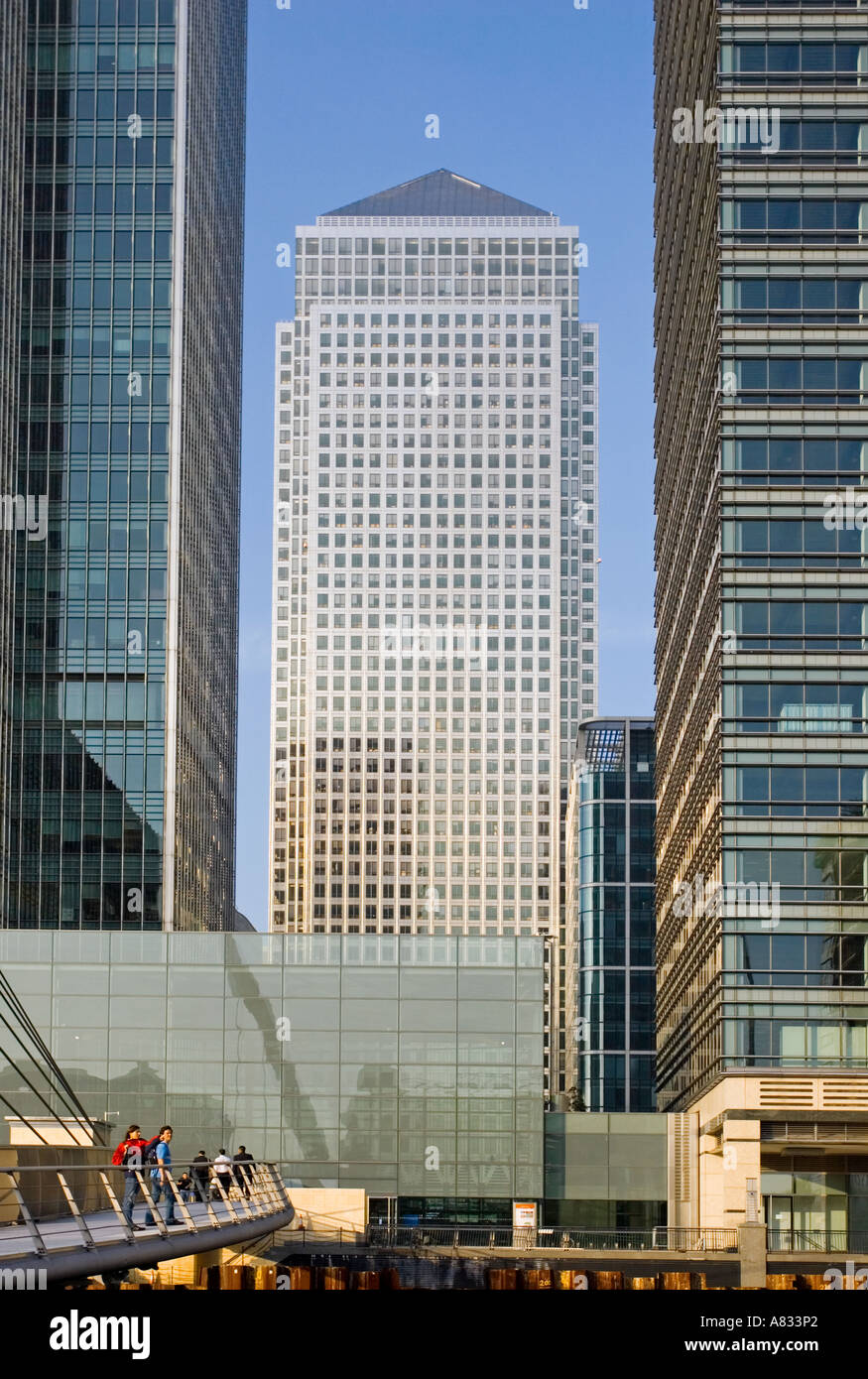 One Canada Square Canary Wharf London Stock Photo - Alamy