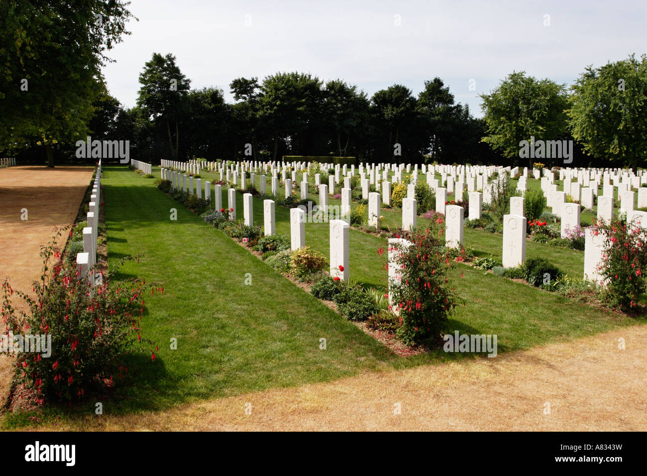 Bény-sur-Mer Canadian War Cemetery Normandy France Stock Photo - Alamy