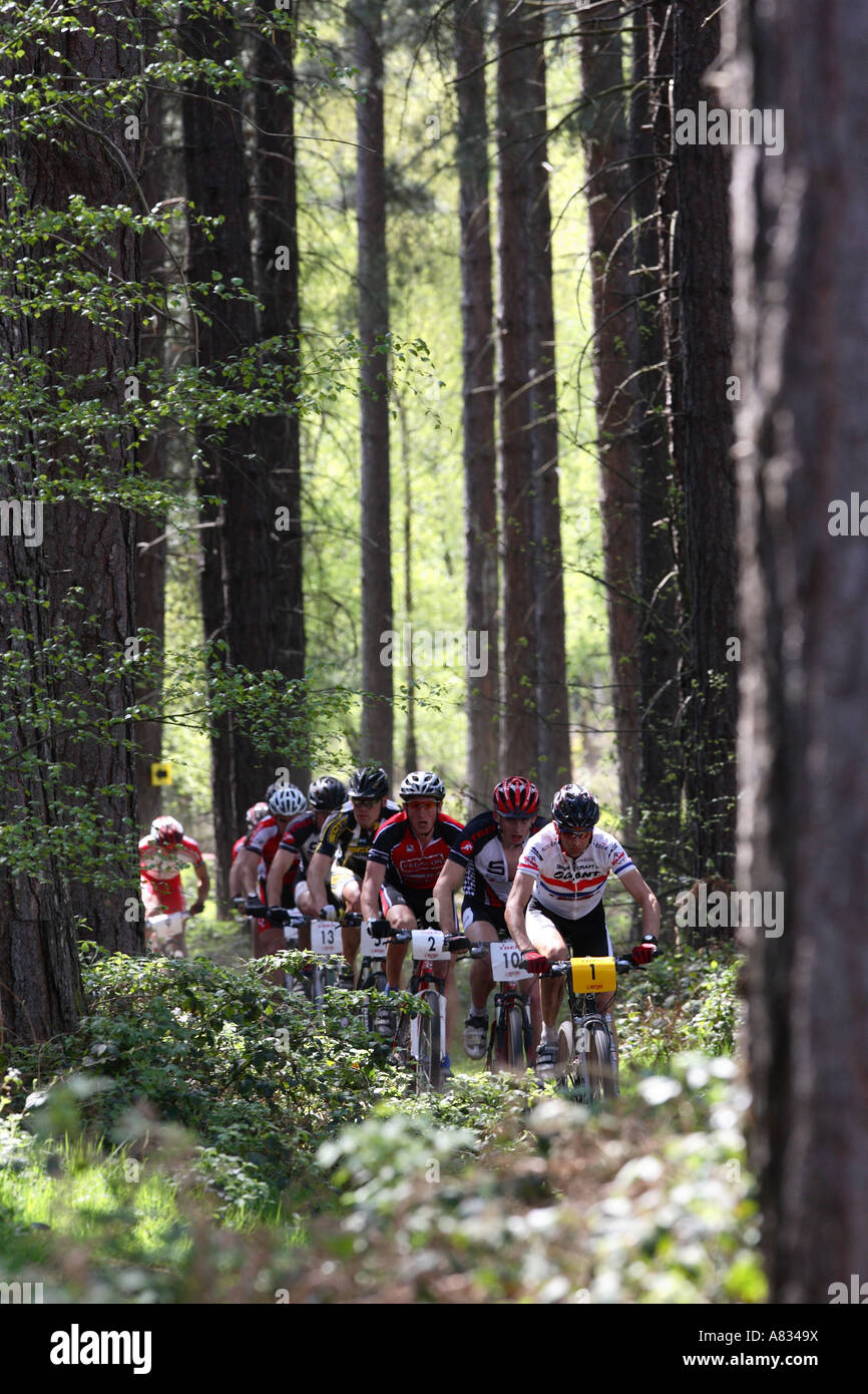 Mountain Bike Race Sherwood Forest Stock Photo - Alamy