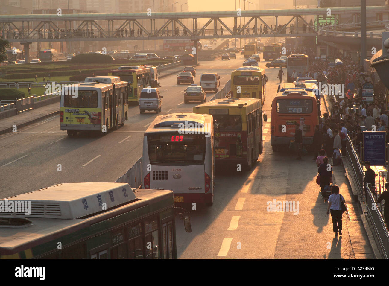 Morning rush hour in Beijing Stock Photo - Alamy
