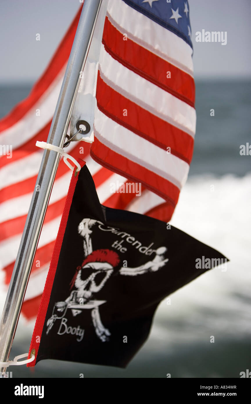 American flag wake boat hi-res stock photography and images - Alamy