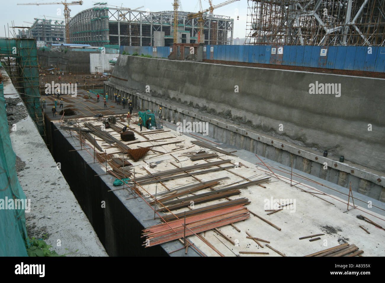 Subway Construction in Beijing Stock Photo - Alamy