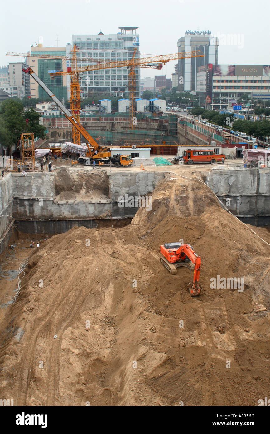 Subway Construction in Beijing Stock Photo - Alamy