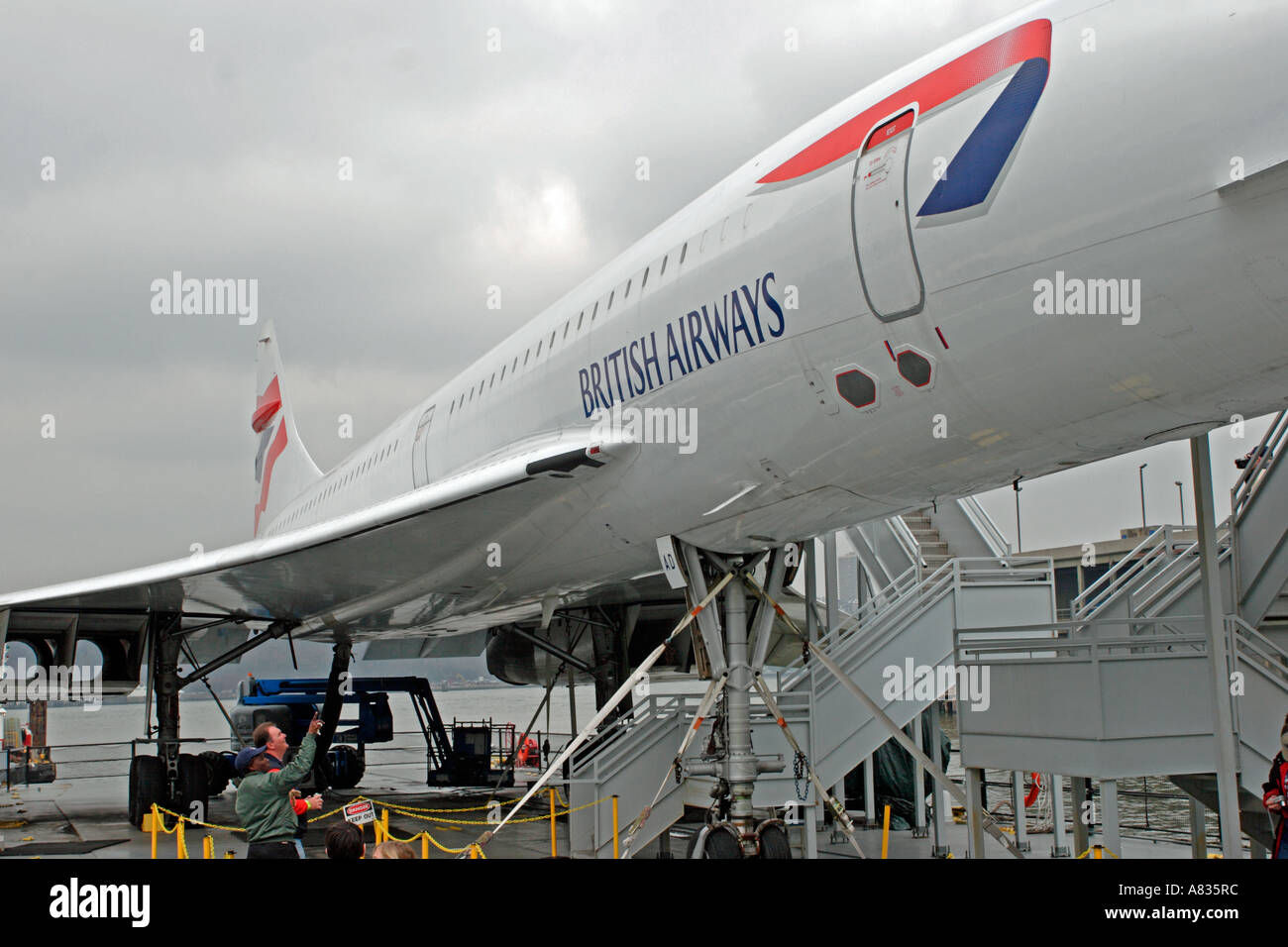Underside of Concorde SST Stock Photo - Alamy