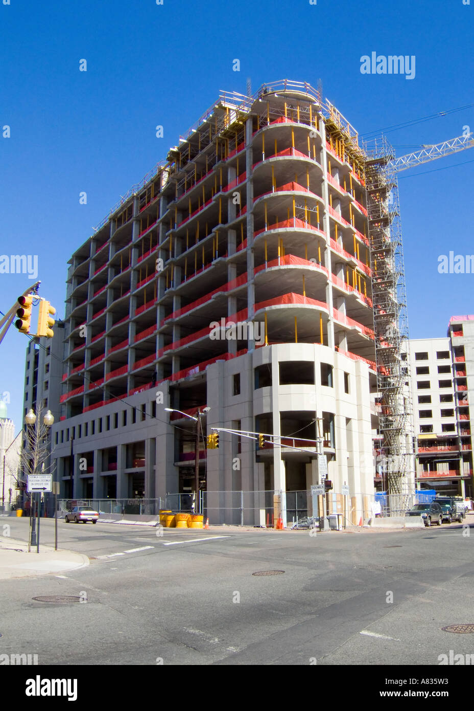 New Building going up in New Brunswick, NJ Stock Photo - Alamy