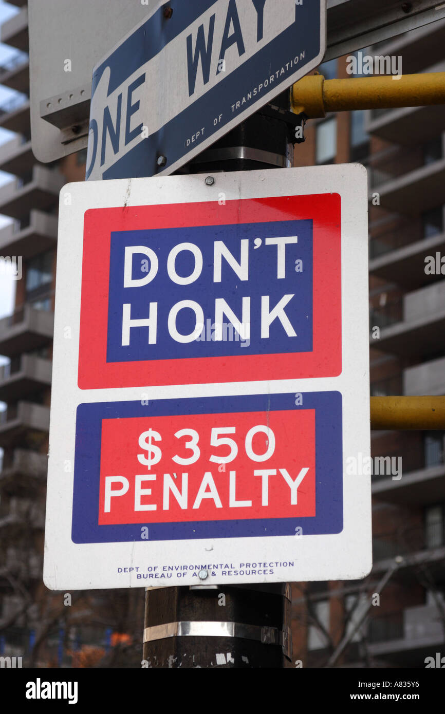 Dont honk sign hi-res stock photography and images - Alamy