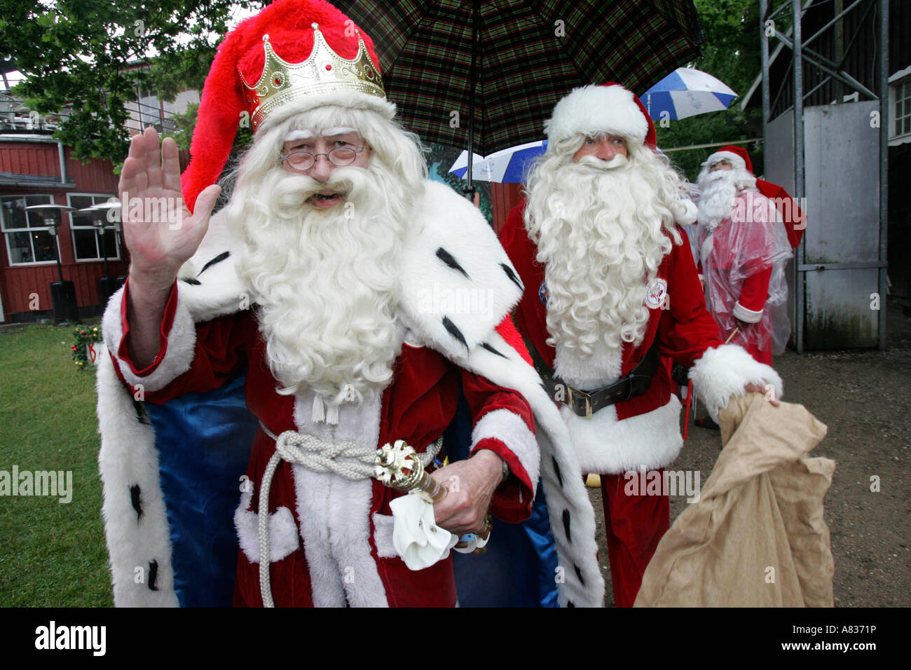 The 42nd World Santa Claus congress at Bakken , Copenhagen , Denmark ...