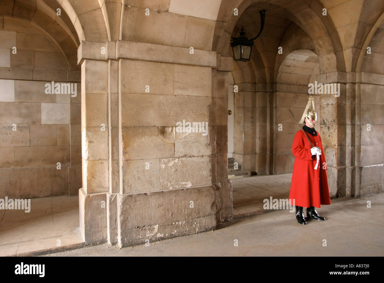 Mounted guardsmen from the Life Guards Regiment which is part of the ...