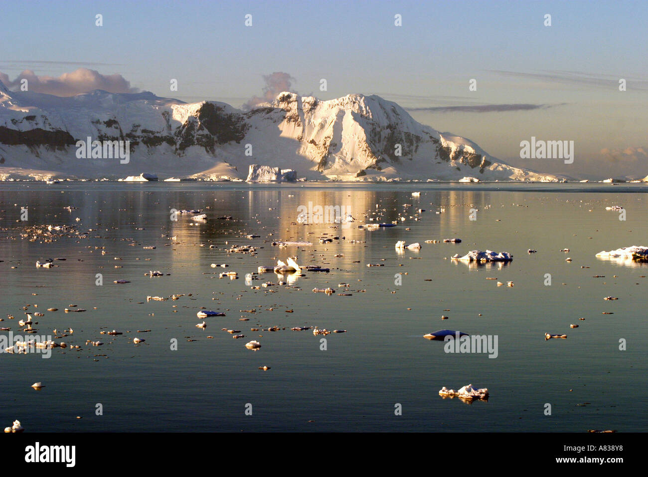 Lemaire Channel,steep sided channel between Booth Island and the ...