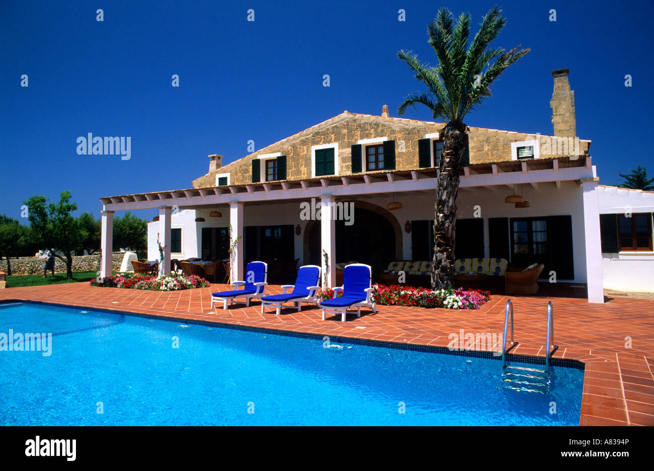 Menorca swimming pool hi-res stock photography and images - Alamy