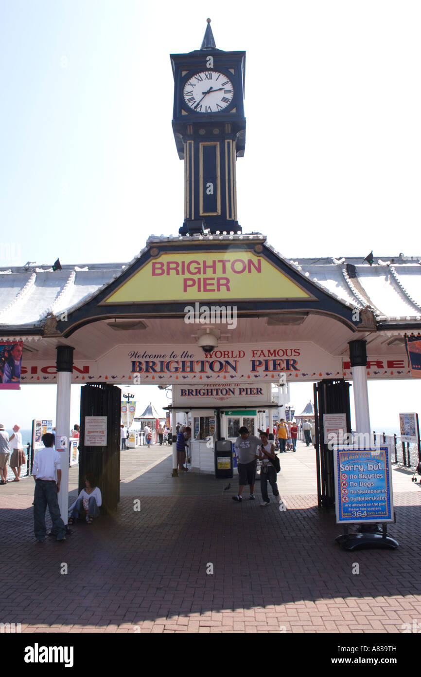 Entrance to Palace Pier Brighton 2005 Stock Photo - Alamy