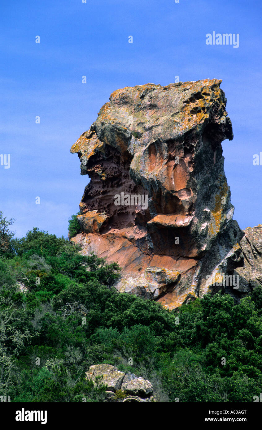 Indian stone Minorca Balearic island Spain Stock Photo - Alamy