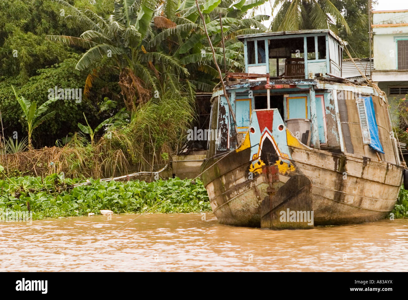 Vietnam boat eyes hi-res stock photography and images - Alamy