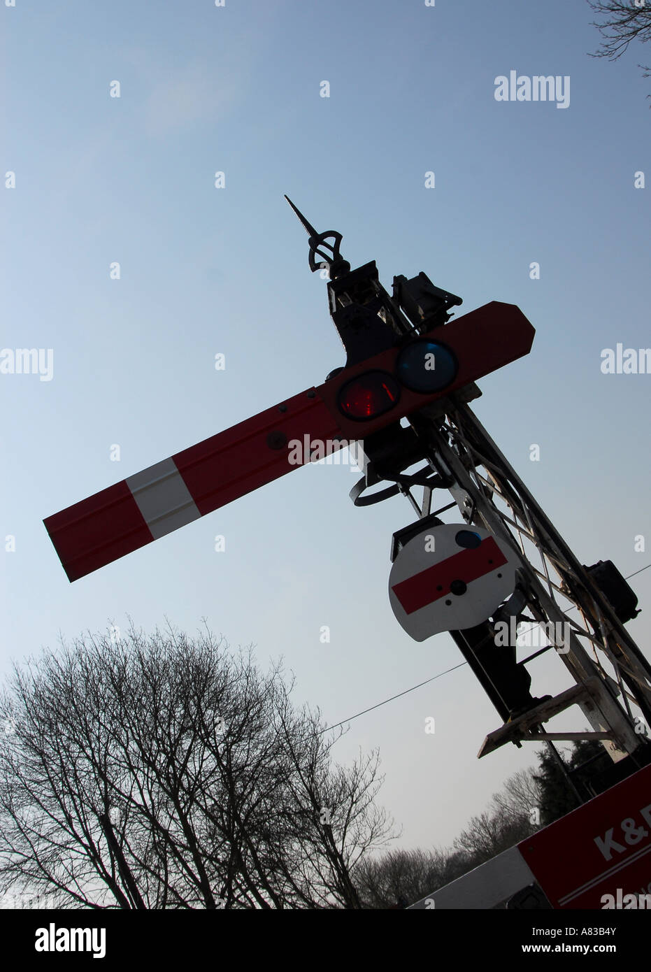 Train stop red signal hi-res stock photography and images - Alamy