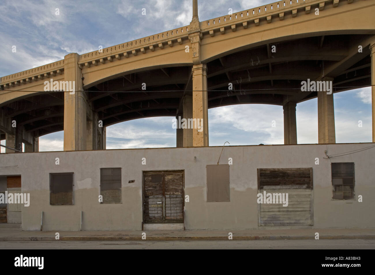 4th street Bridge Los Angeles California United States of America Stock ...