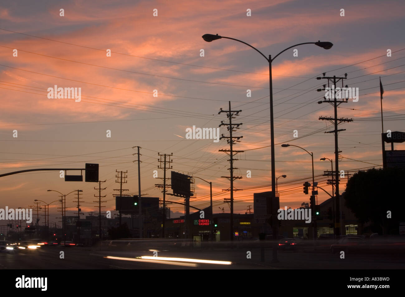 Venice Boulevard Los Angeles California United States of America Stock ...