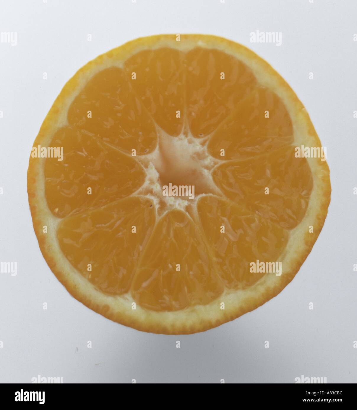 An Orange Half Stock Photo - Alamy