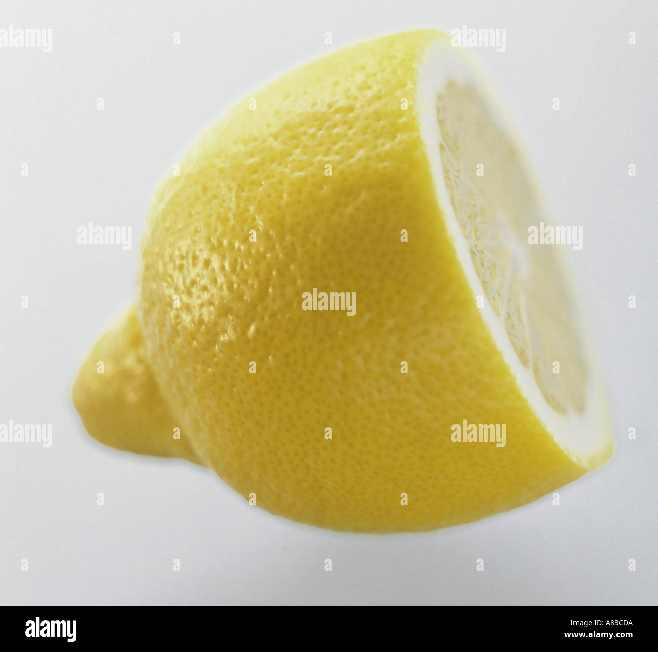 A Lemon Half from the Side Stock Photo - Alamy