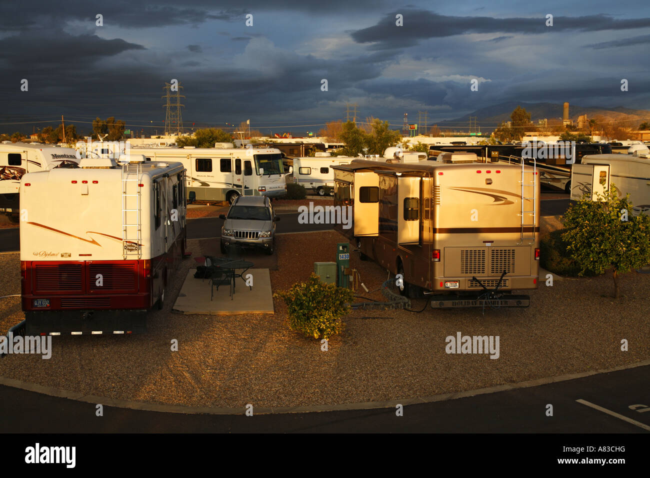 Beaudry RV Resort Tucson Arizona Stock Photo - Alamy