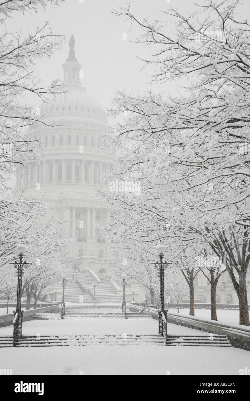 Us capitol winter snow building washington dc usa architecture hi-res ...
