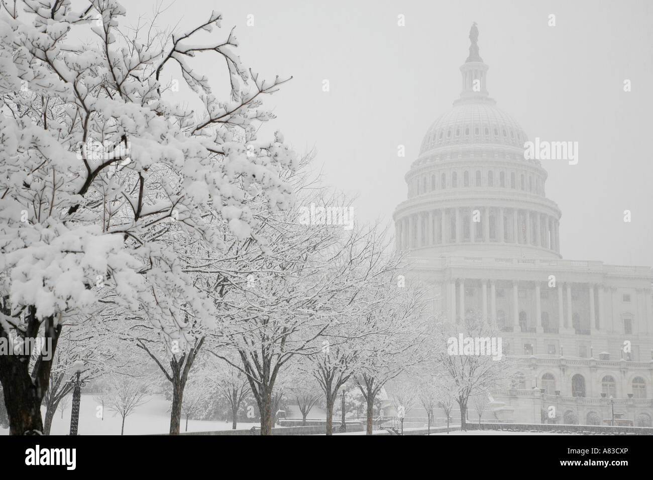 Us capitol winter snow building washington dc usa architecture hi-res ...