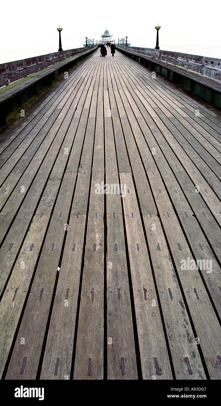 Victorian pier at Clevedon Somerset Stock Photo - Alamy