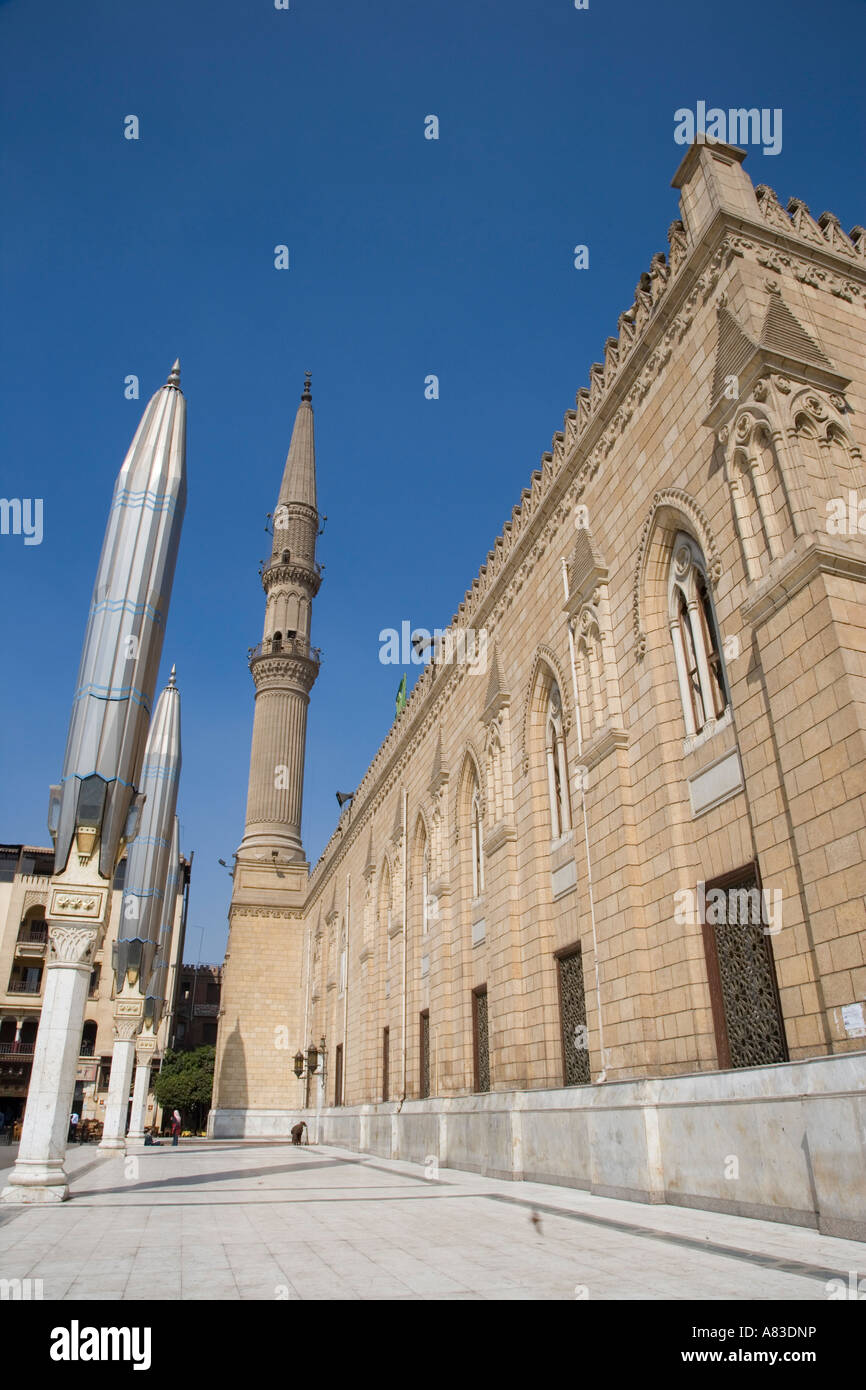 Al-Hussein Mosque, Cairo Stock Photo - Alamy