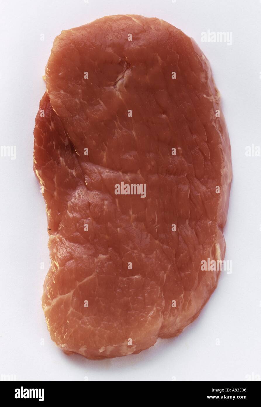 A Slice of Pork Loin Stock Photo - Alamy