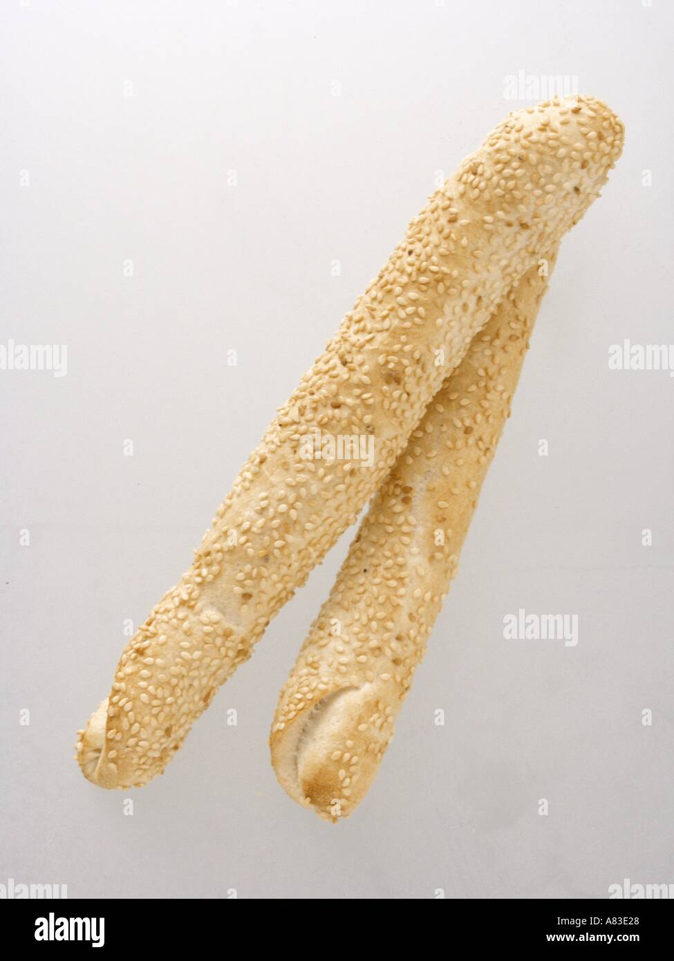 Two Sesame Bread Sticks Stock Photo - Alamy