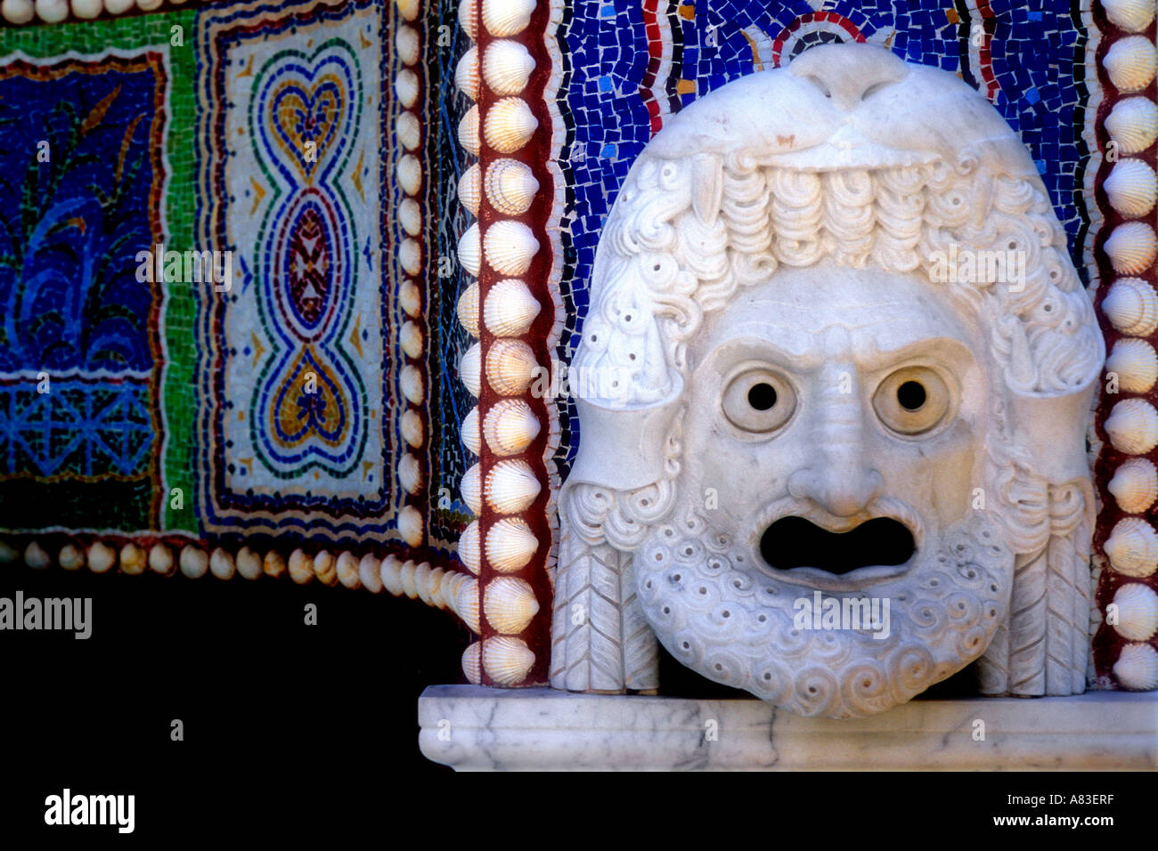 Roman Mosaic at the Getty Museum Malibu California Los Angeles USA ...