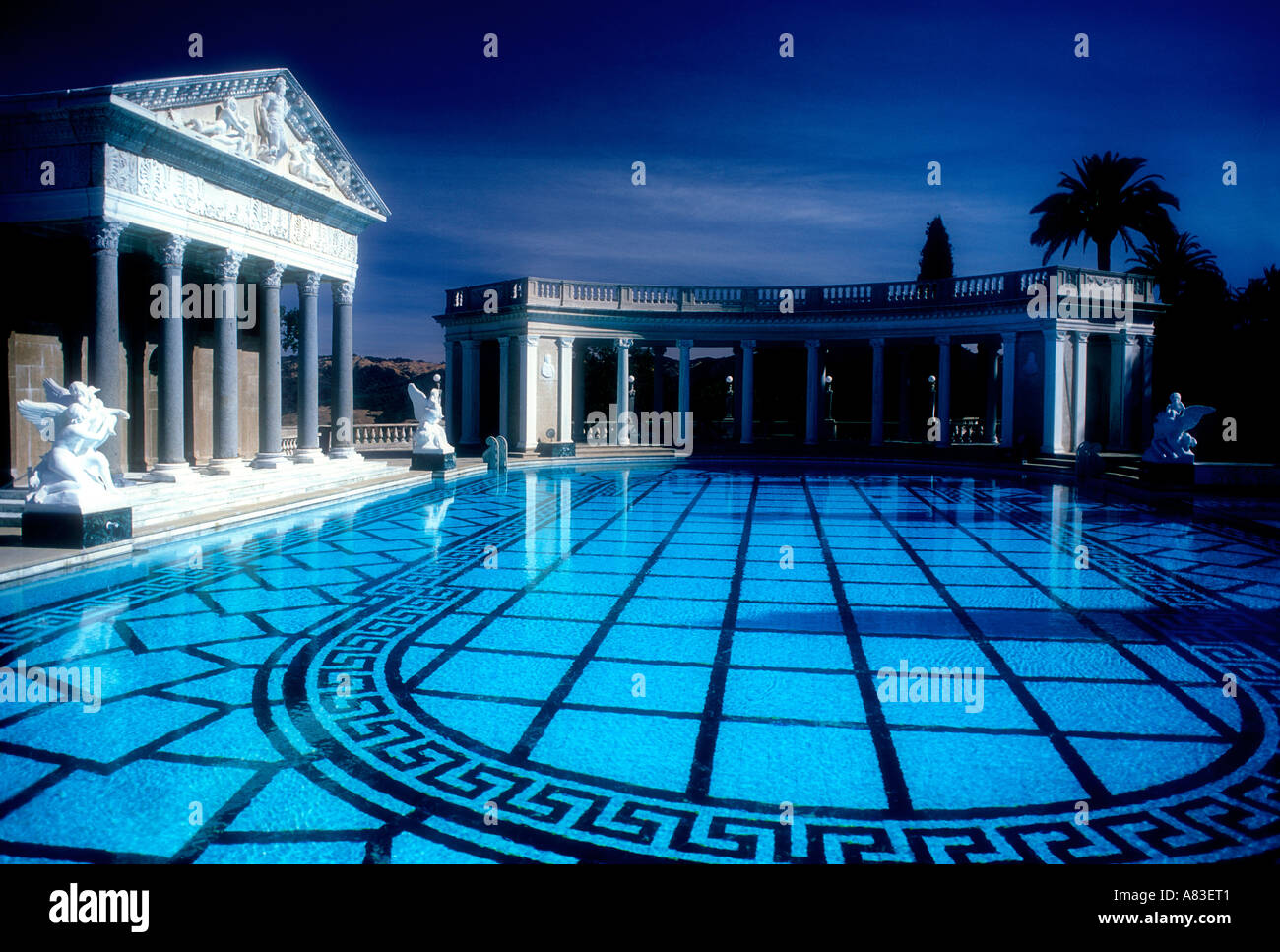 The Roman Pool at Hearst Castle San Simeon California USA Stock Photo ...