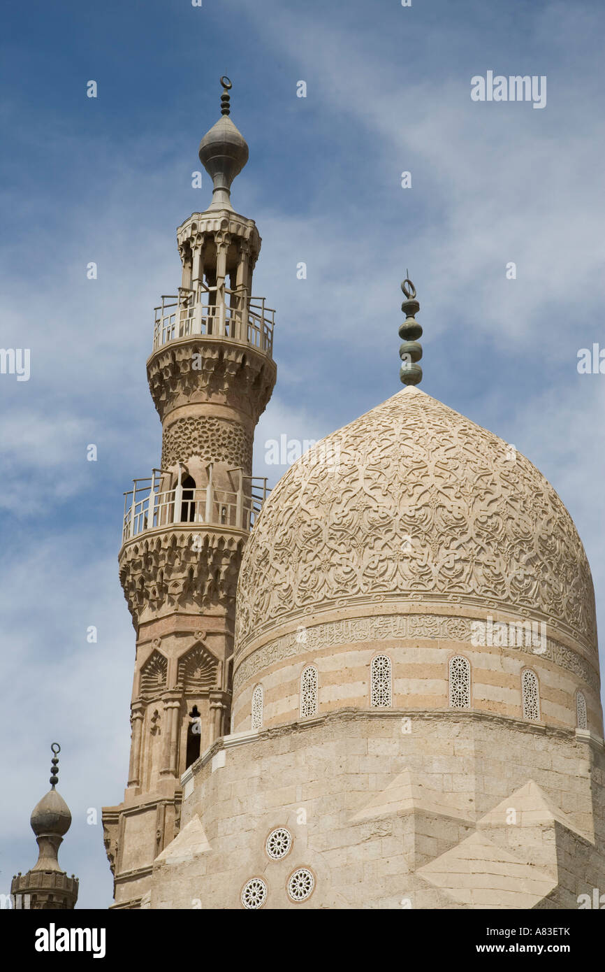 The dome of the Khayrbak Mausoleum, Islamic Cairo Stock Photo - Alamy