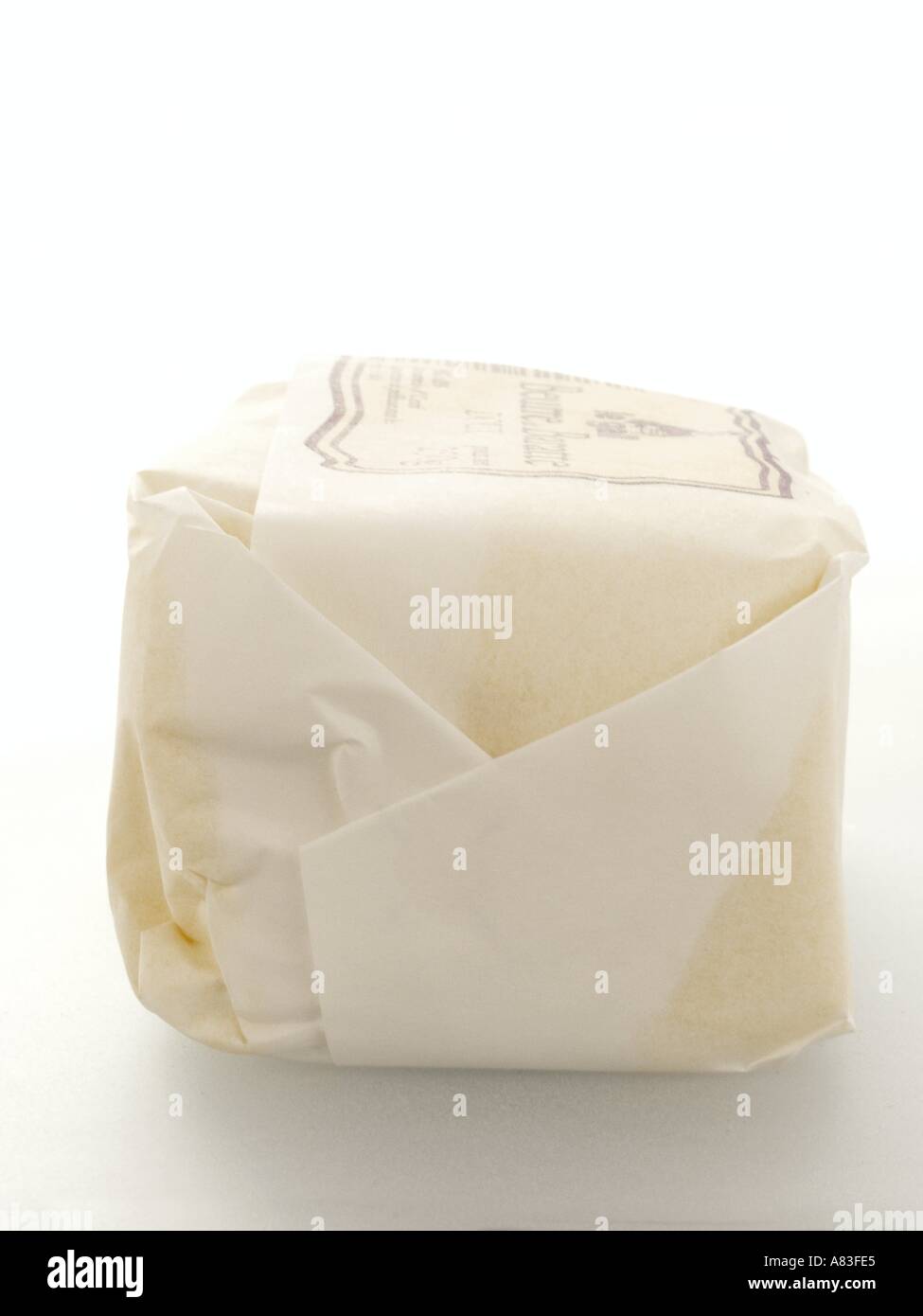 Butter in Wrapper Stock Photo - Alamy