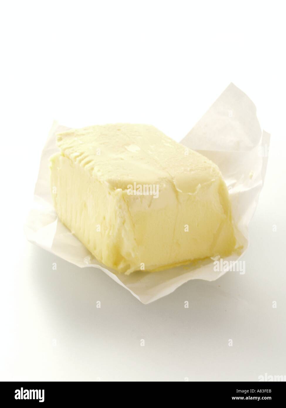 Butter on Wrapper Stock Photo - Alamy