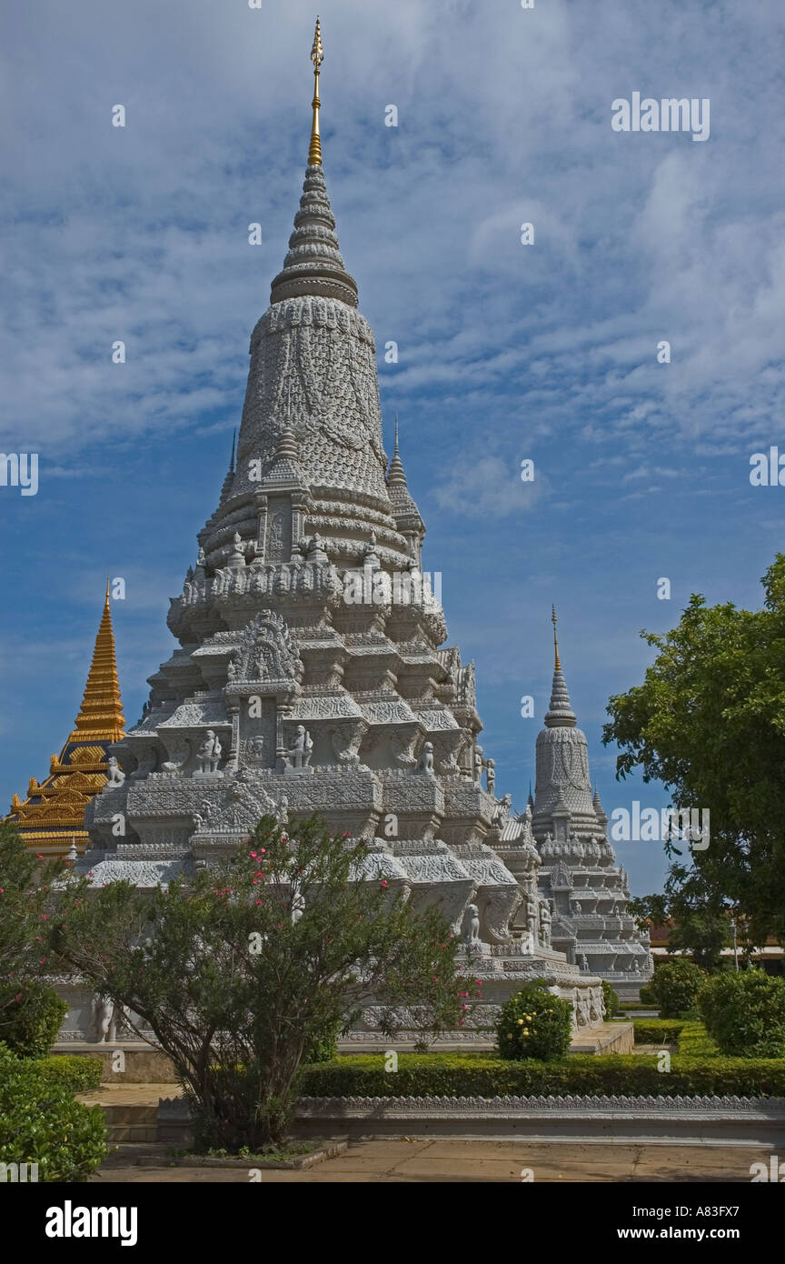 CAMBODIA Phnom Penh Royal Palace Shrine of King Ang Duong Shrine of ...
