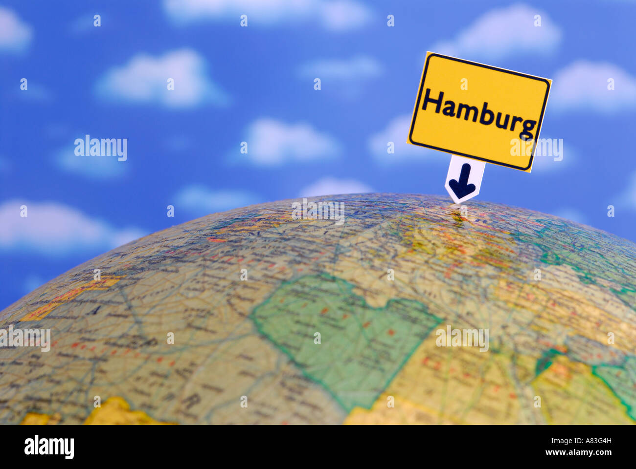 The location of the city of Hamburg, Germany Stock Photo - Alamy