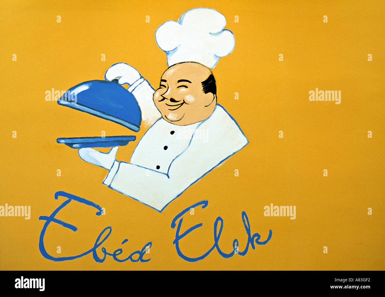 Restaurant Sign, Budapest, Hungary Stock Photo - Alamy