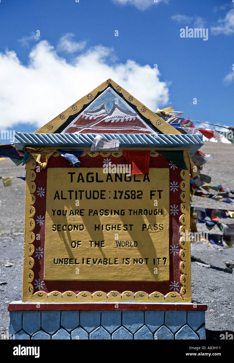 Taglang La Pass, Ladakh, India Stock Photo - Alamy