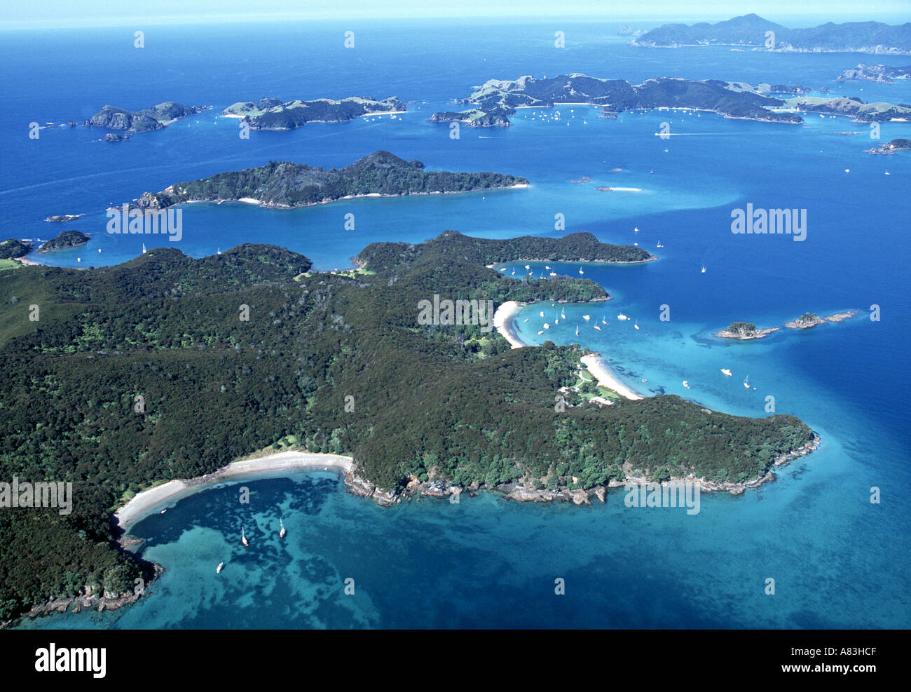 Moturua Island, Bay of Islands, Northland, New Zealand Stock Photo - Alamy