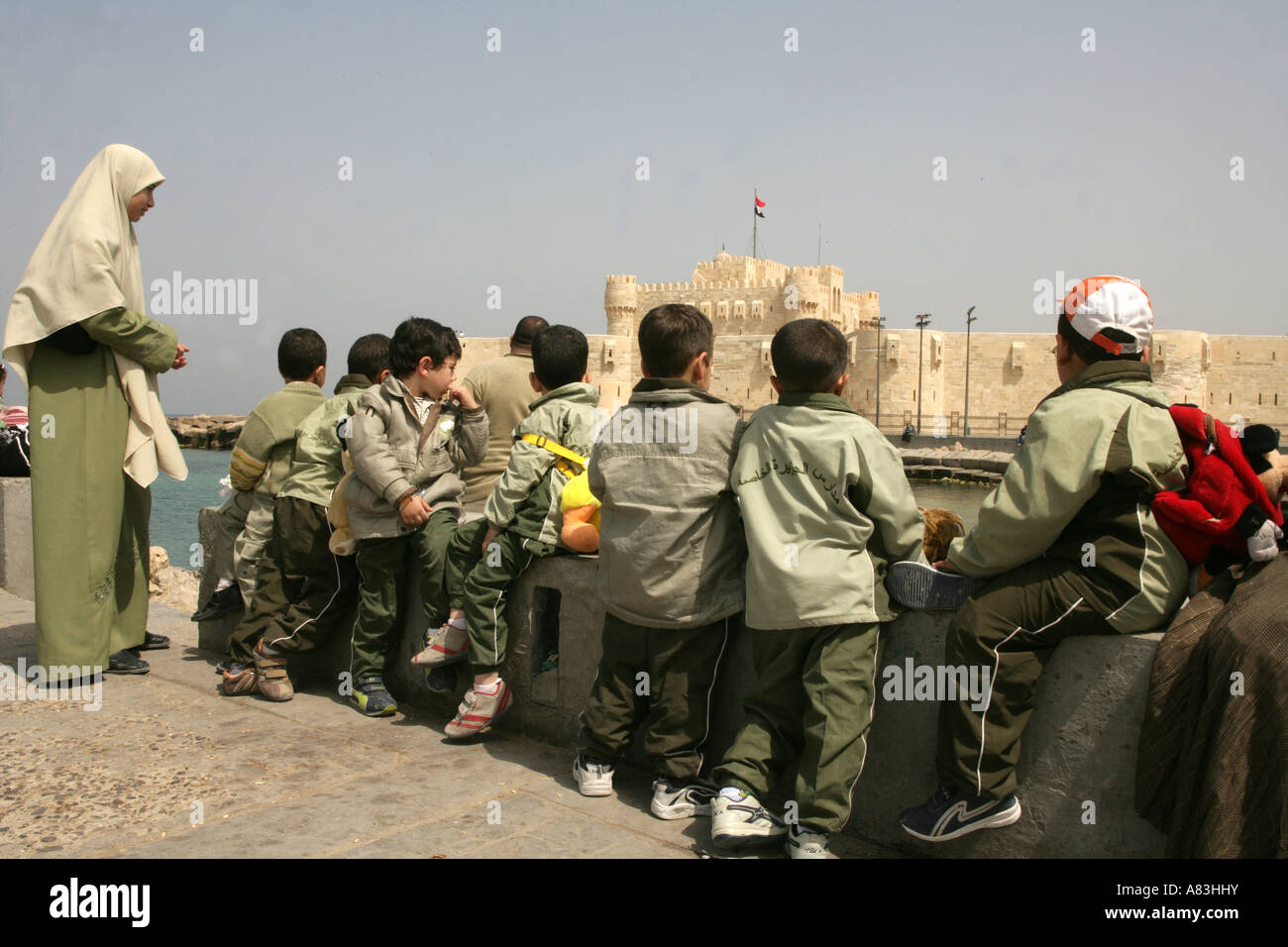 Egyptian school uniform hi-res stock photography and images - Alamy