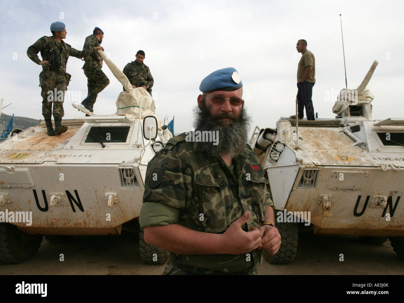 Spanish Foreign Legion soldier in Southern Lebanon Stock Photo - Alamy