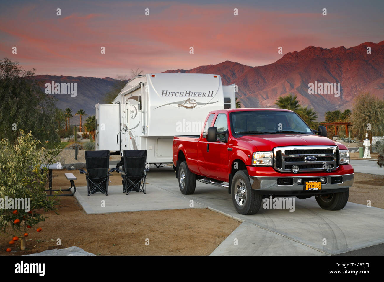 A RV at the Springs at Borrego RV Resort and Golf Borrego Springs ...