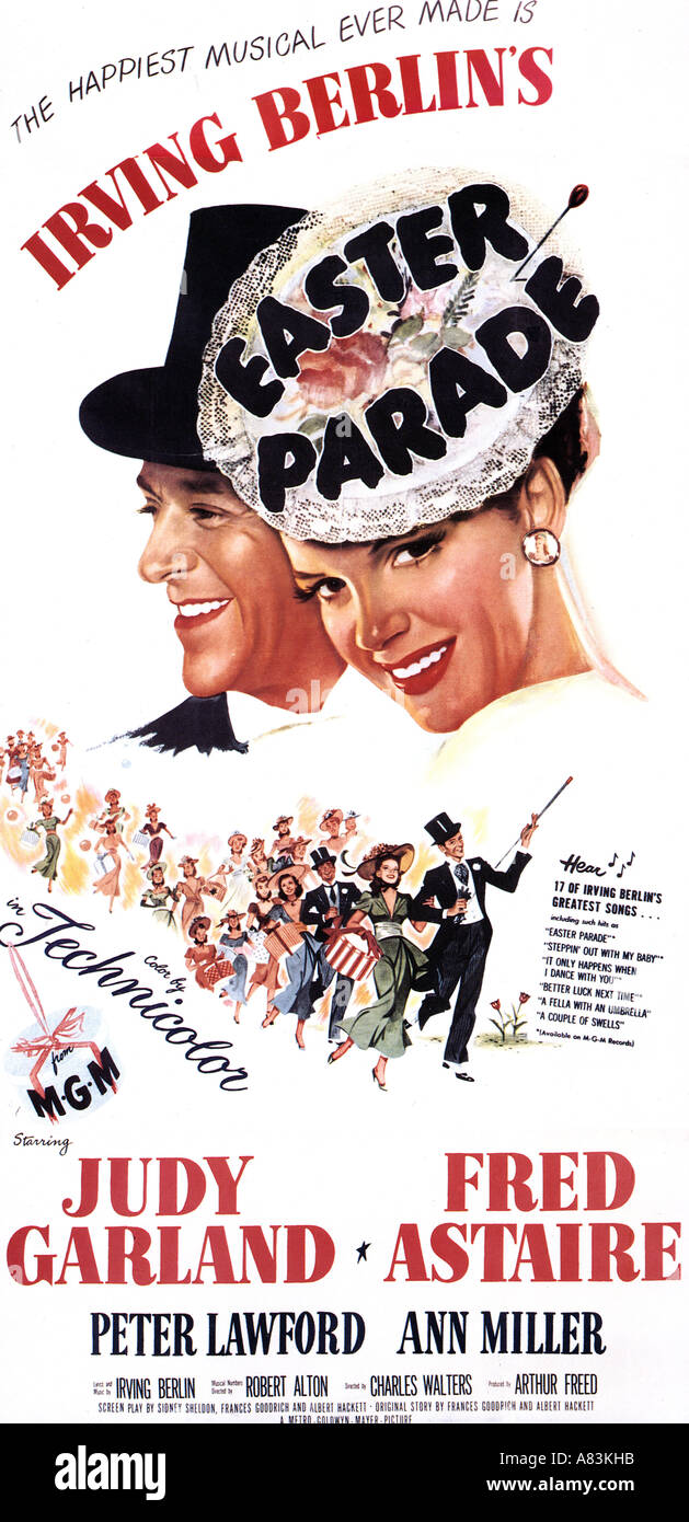 EASTER PARADE Poster for 1948 MGM film musical with Judy Garland and ...